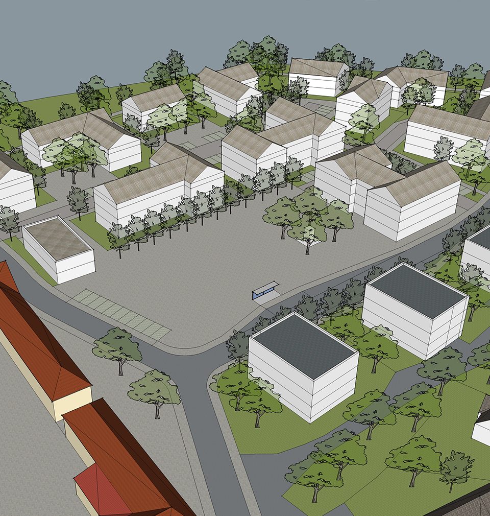 We designed a new multifunctional structure with a vital public space ...